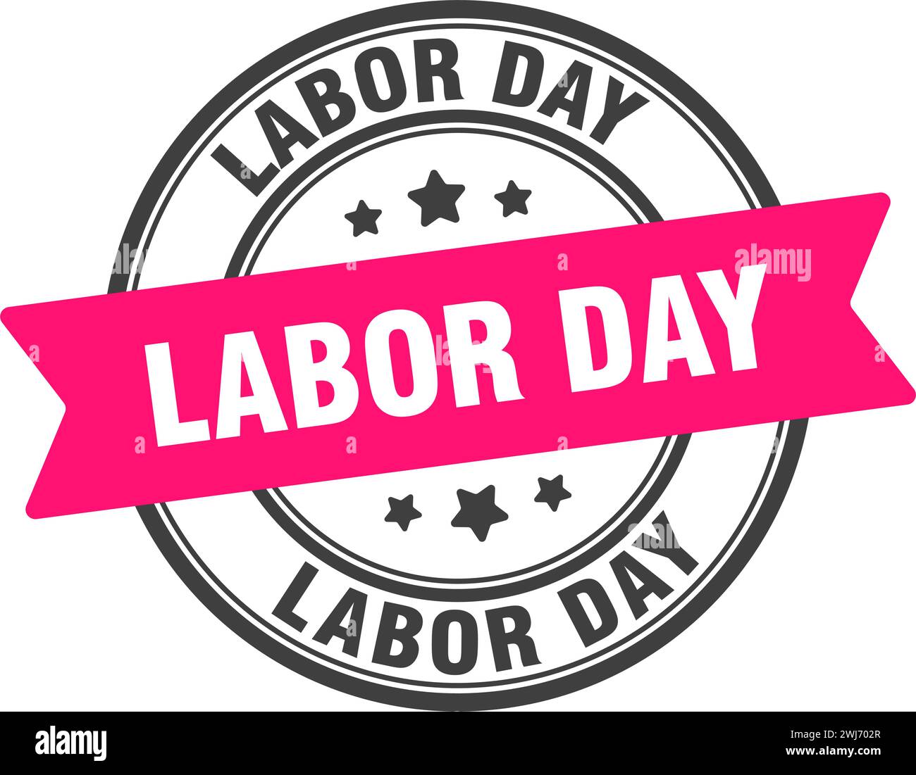 labor day stamp. labor day round sign. label on transparent background ...