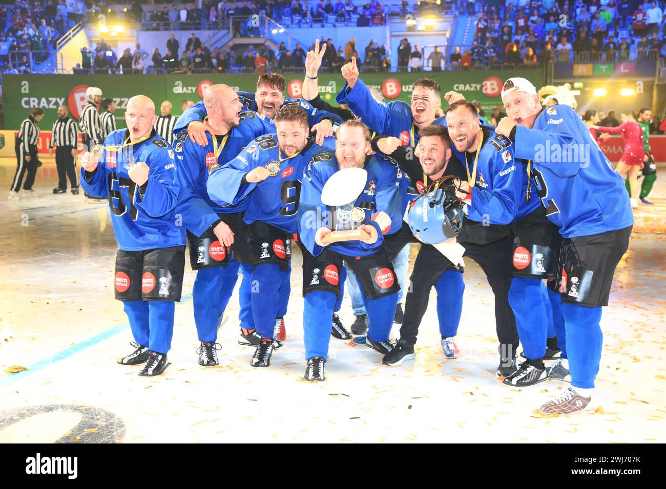 American Ice Football - Das Event-Spektakel von RTL in der SAP Arena. Mannheim, 11.02.2024 Stock ...