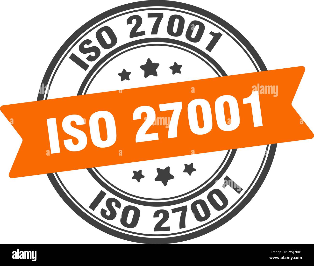 iso 27001 stamp. iso 27001 round sign. label on transparent background ...