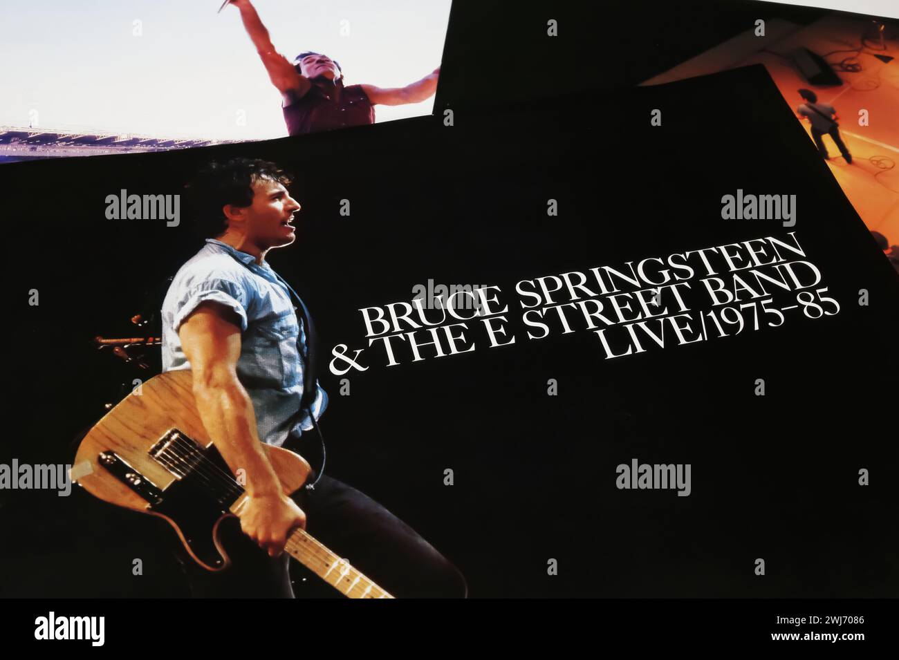 Viersen, Germany - January 9. 2024: Closeup of Bruce Springsteen and ...