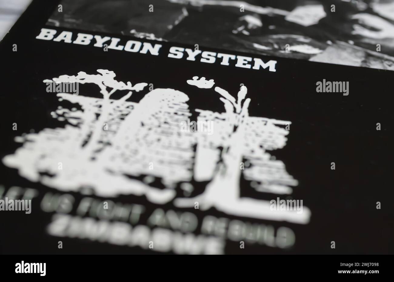 Viersen, Germany - January 9. 2024: Bob Marley Reggae music album back ...