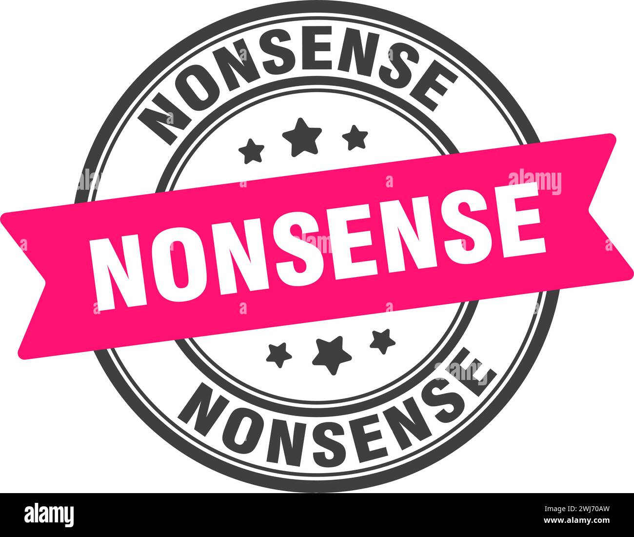 nonsense stamp. nonsense round sign. label on transparent background ...