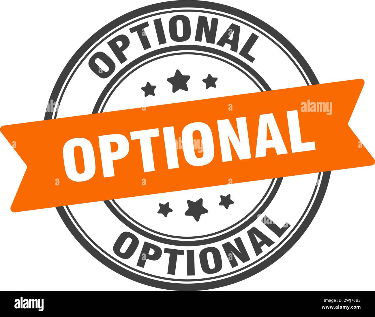 optional stamp. optional round sign. label on transparent background ...