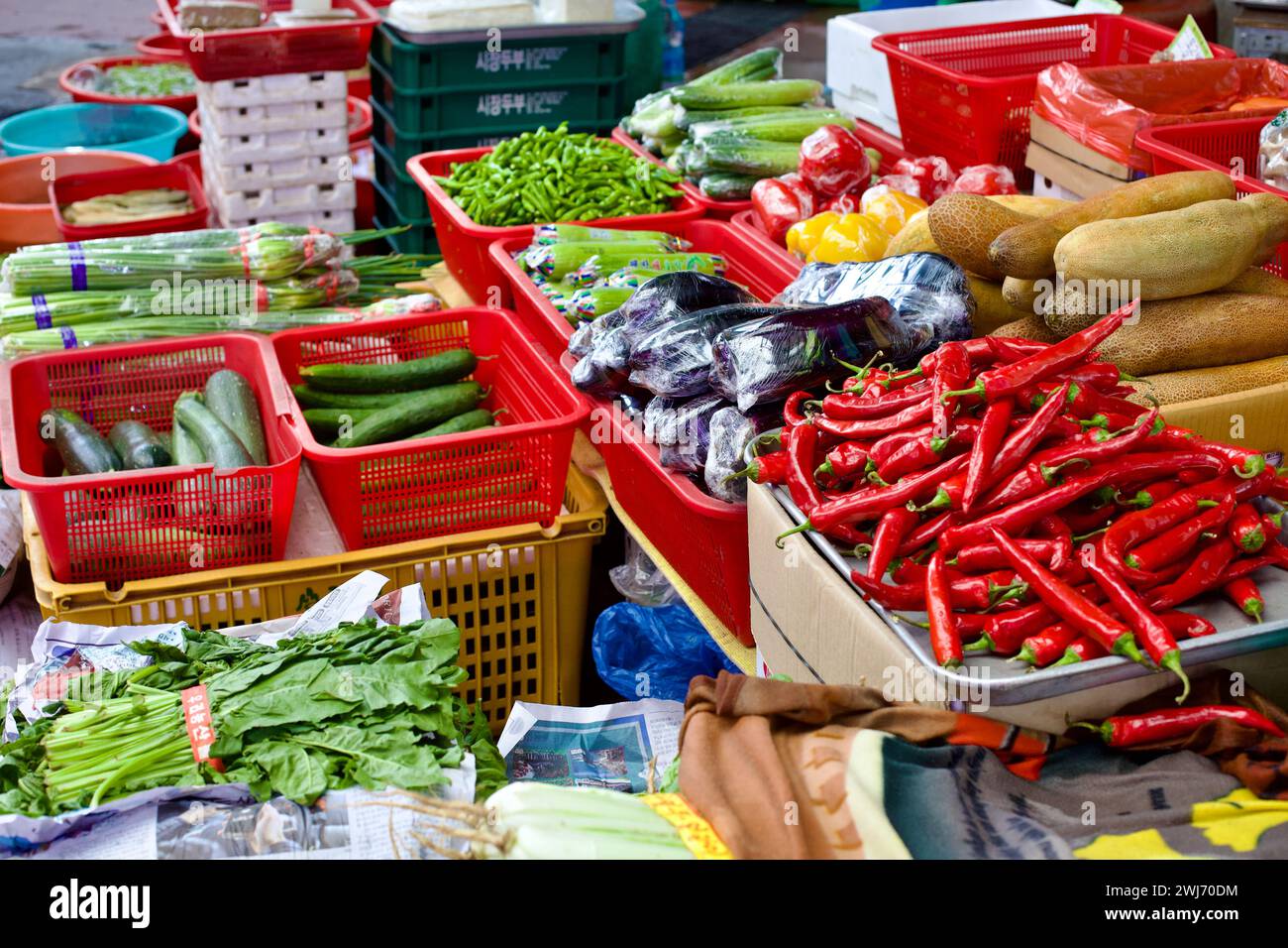 Gangneung City, South Korea - July 29th, 2019: A vibrant display of ...