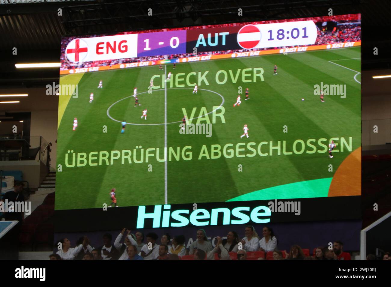 VAR check for Beth Mead goal England v Austria UEFA Womens Euro 6 July ...