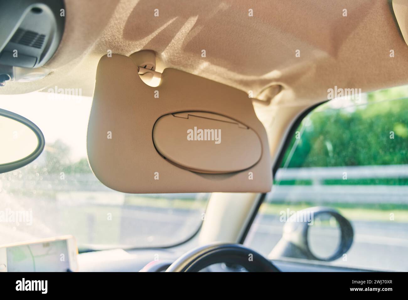 Classic car sun visor hi-res stock photography and images - Alamy