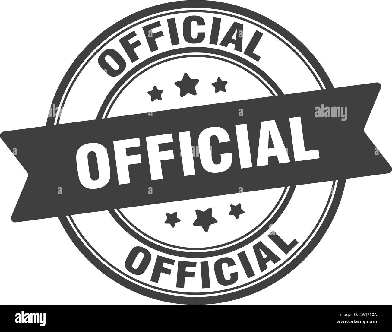 official stamp. official round sign. label on transparent background ...