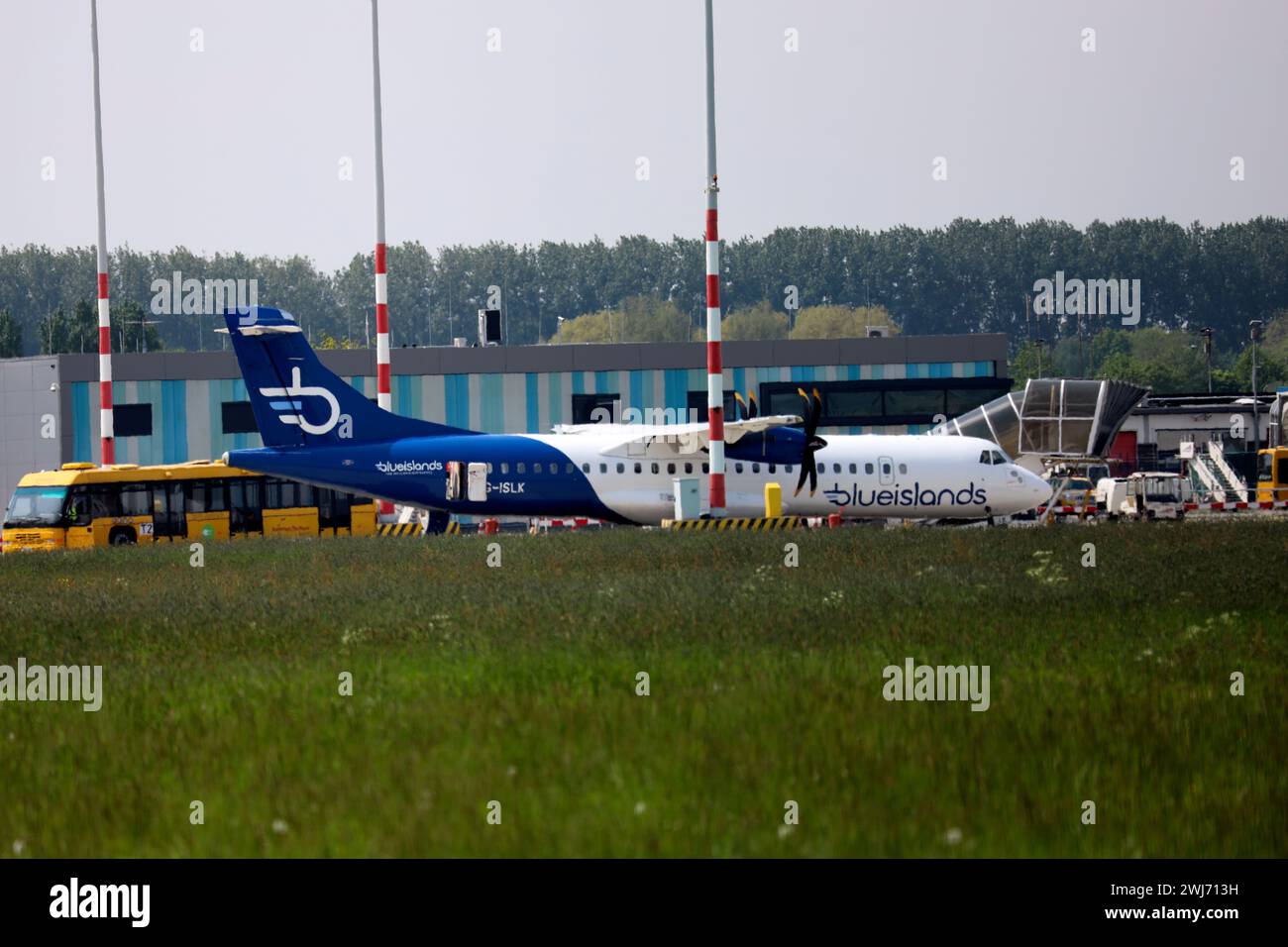 G-ISLK Blue Islands ATR 72-500 at apron Rotterdam The Hague Airport in ...