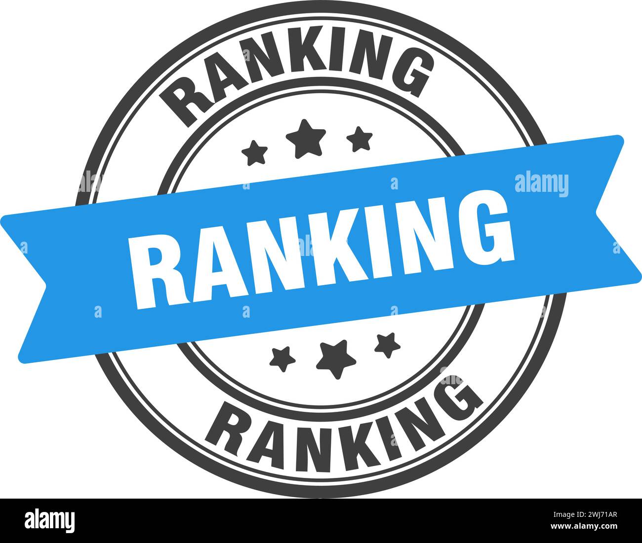 ranking stamp. ranking round sign. label on transparent background ...