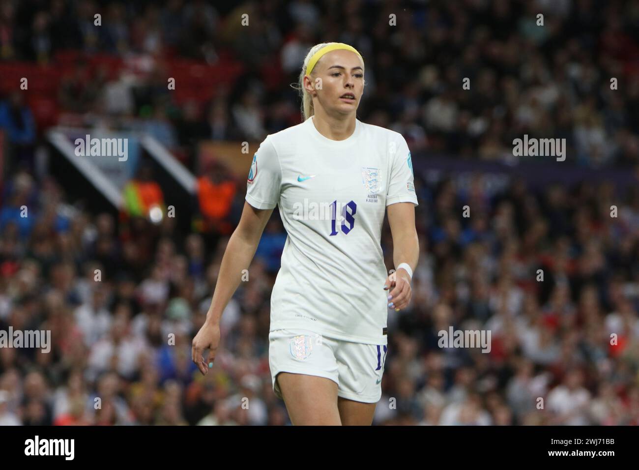 Chloe Kelly England v Austria UEFA Womens Euro 6 July 2022 Old Trafford ...