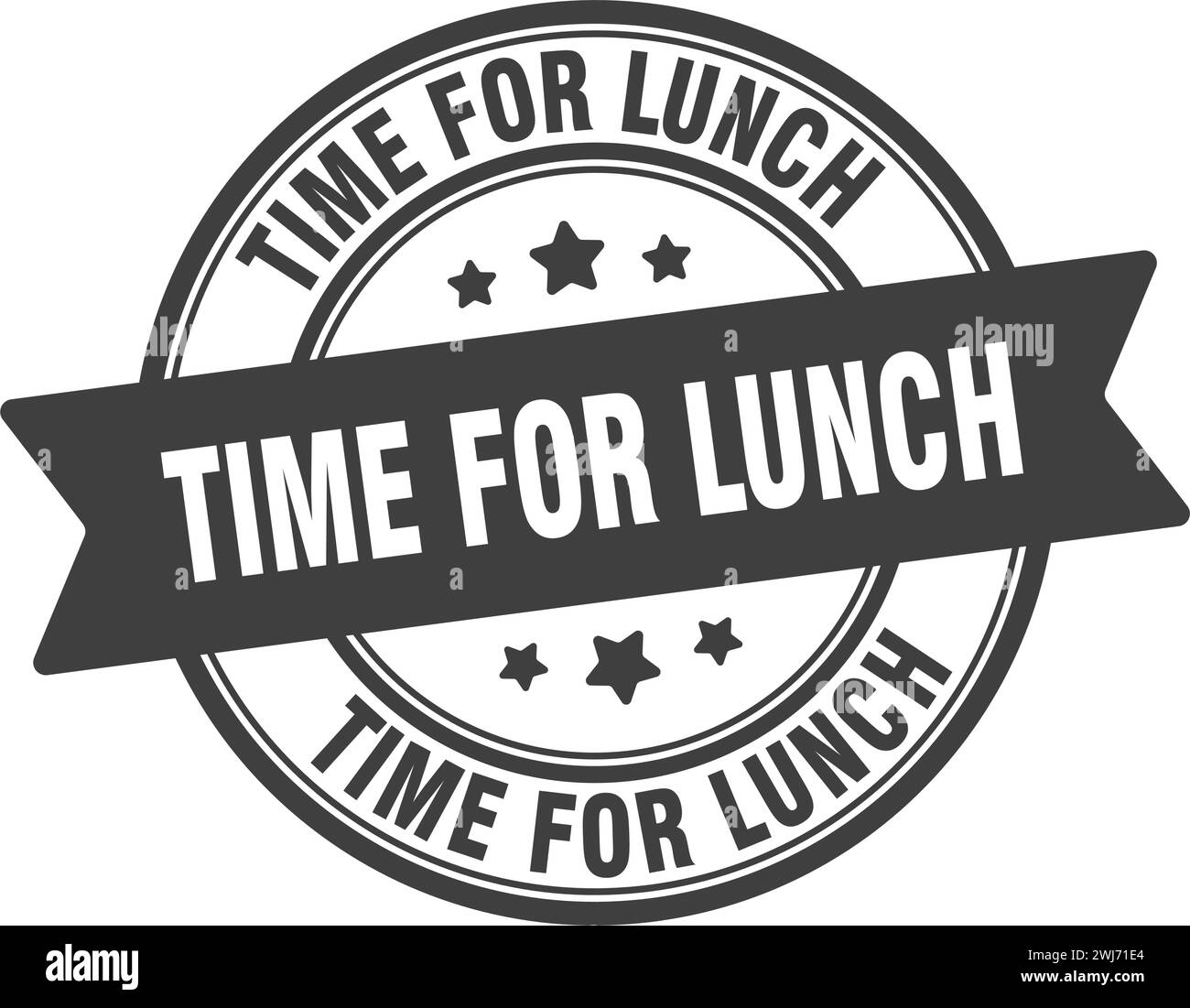 time for lunch stamp. time for lunch round sign. label on transparent ...