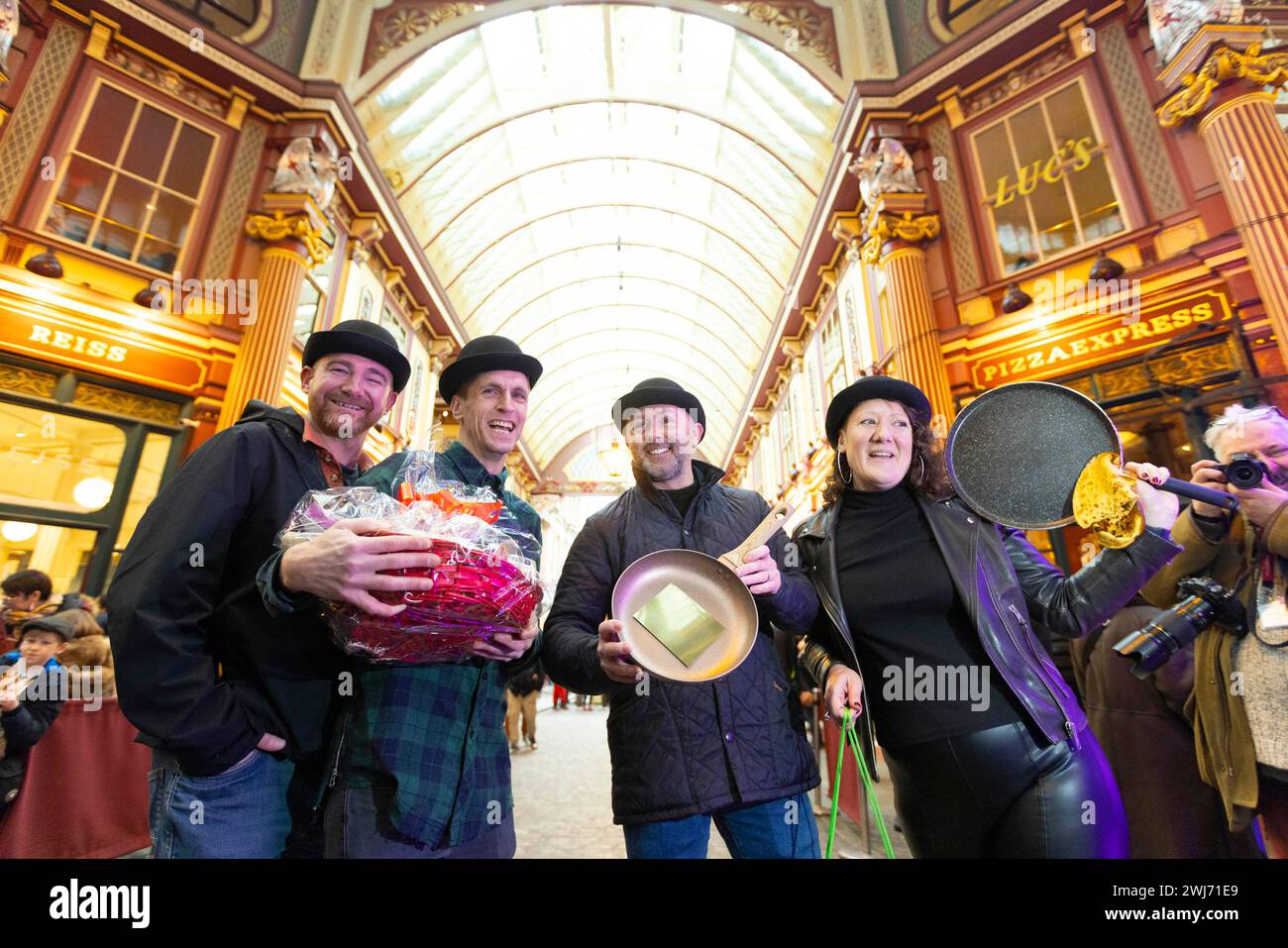 EDITORIAL USE ONLY (left-right) Steve, Damien, Richard and Michelle of ...