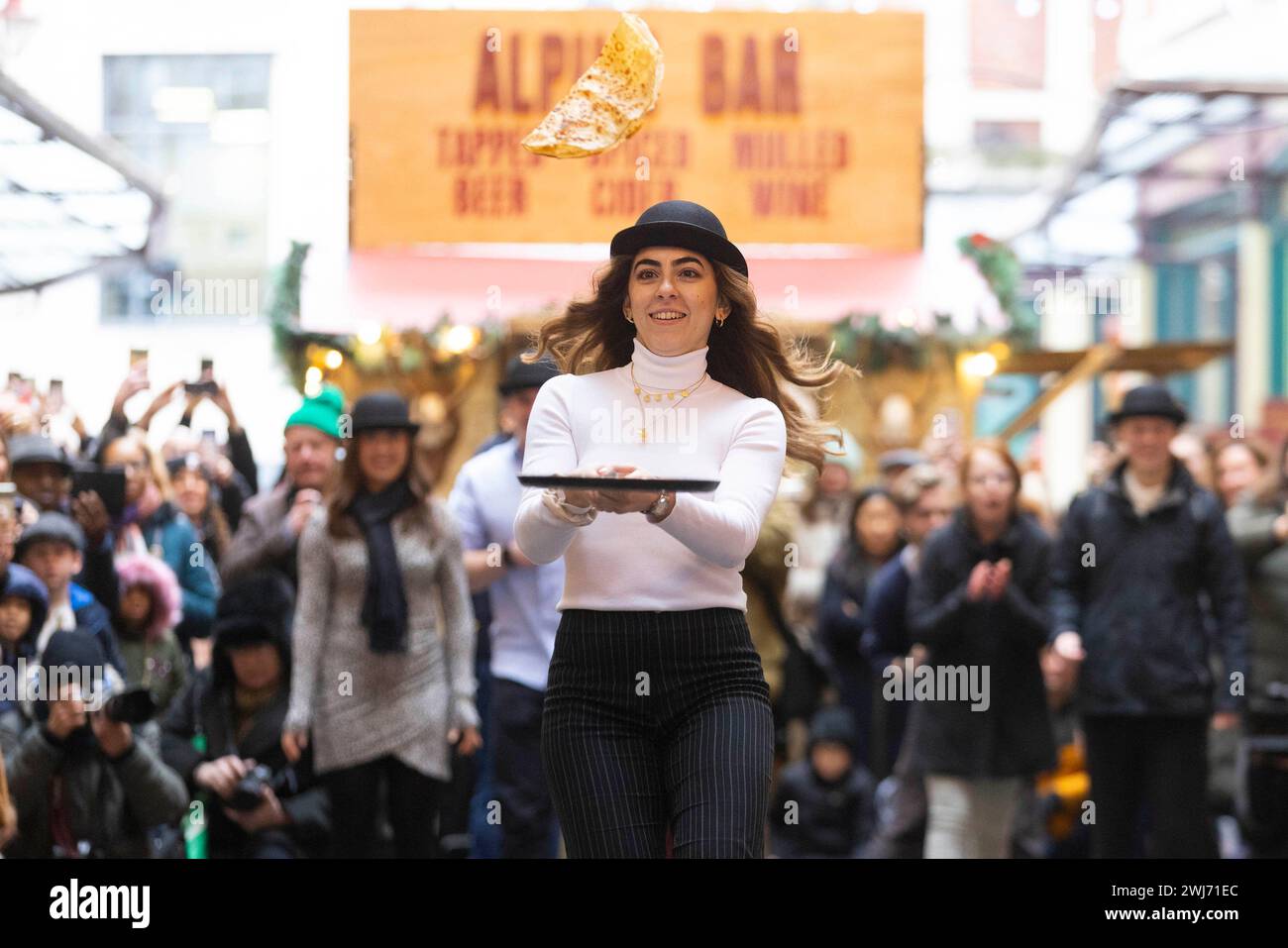 EDITORIAL USE ONLY People take part in the annual Leadenhall Market ...