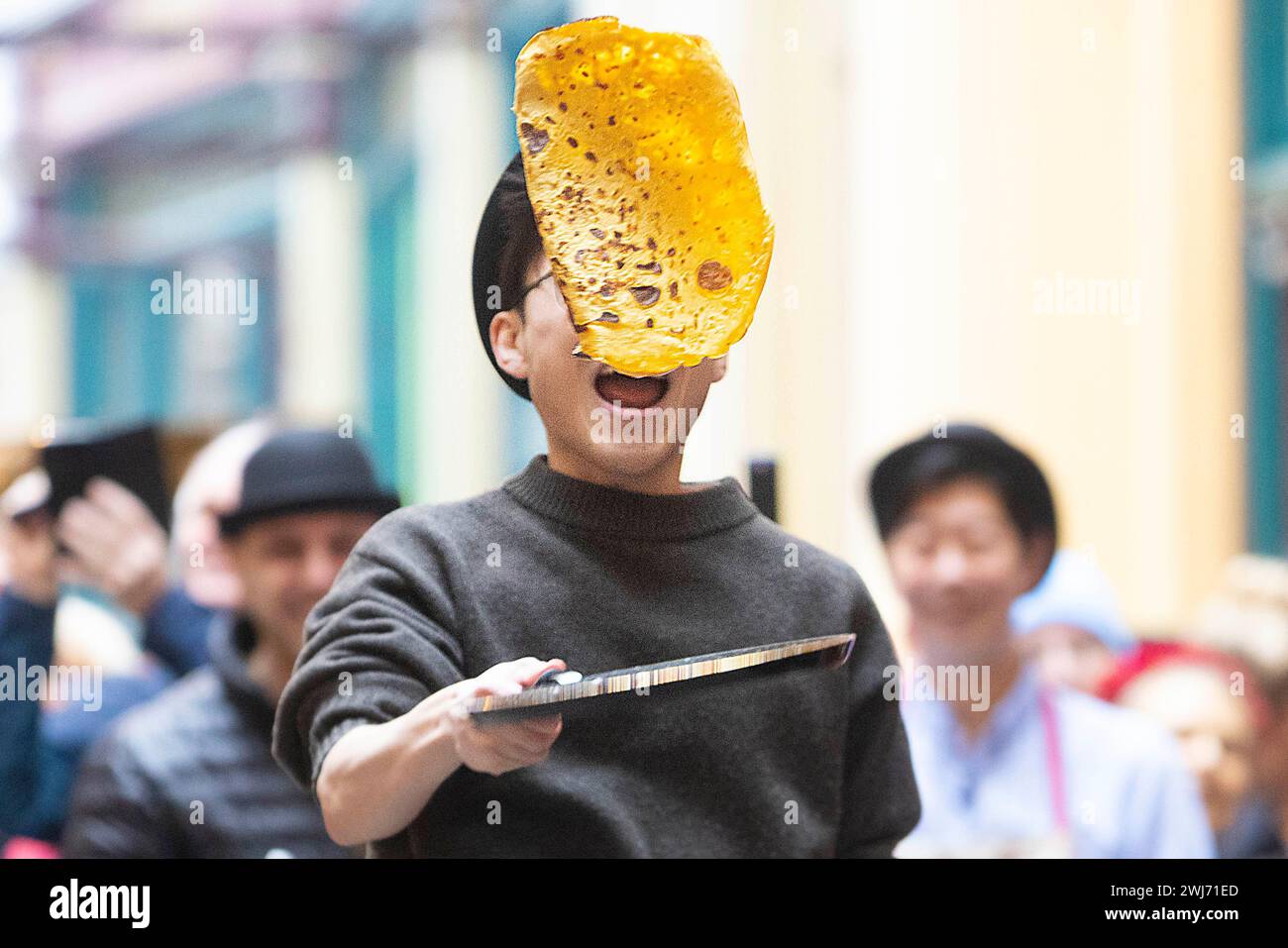 EDITORIAL USE ONLY People take part in the annual Leadenhall Market ...