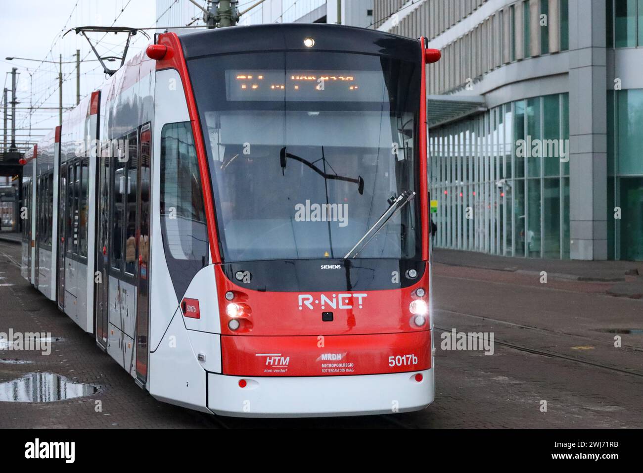 HTM Siemens Avenio tram at the The Hague Central Station in the Netherlands Stock Photo - Alamy