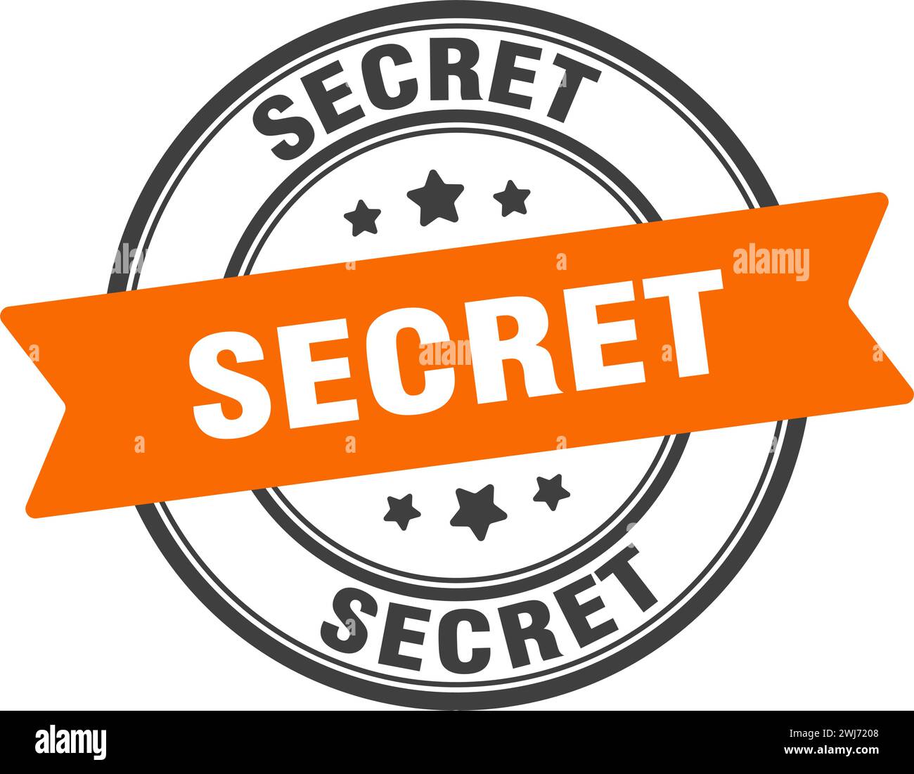 secret stamp. secret round sign. label on transparent background Stock ...