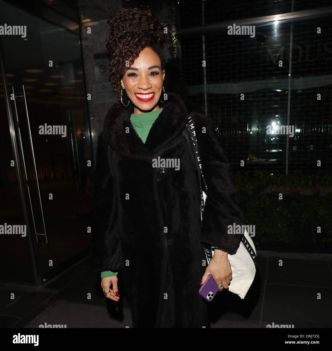 Michelle Ackerley attends TV Choice Awards at London Hilton Hotel. NO ...