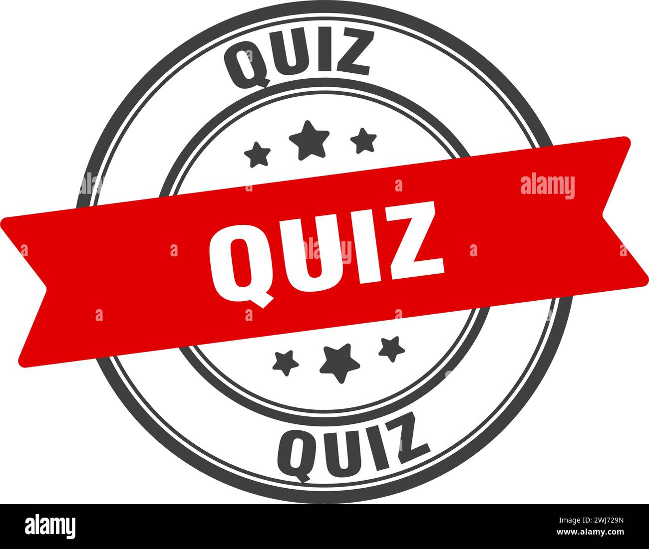 quiz stamp. quiz round sign. label on transparent background Stock ...