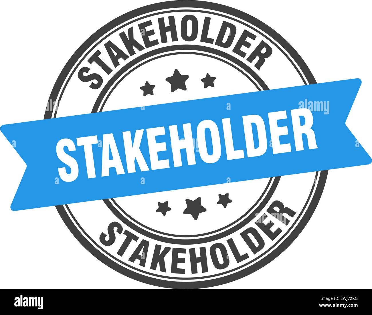 stakeholder stamp. stakeholder round sign. label on transparent ...