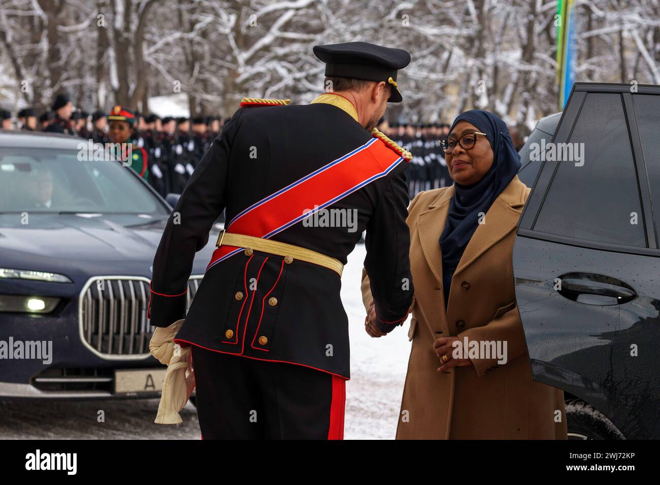 Oslo 20240213.Norwegian Crown Prince Haakon receives Tanzania's ...