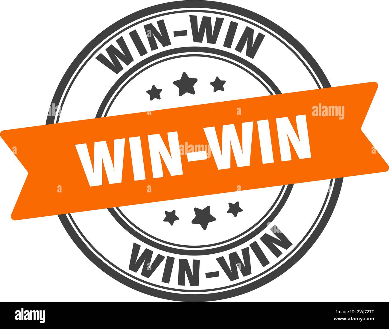 win-win stamp. win-win round sign. label on transparent background ...