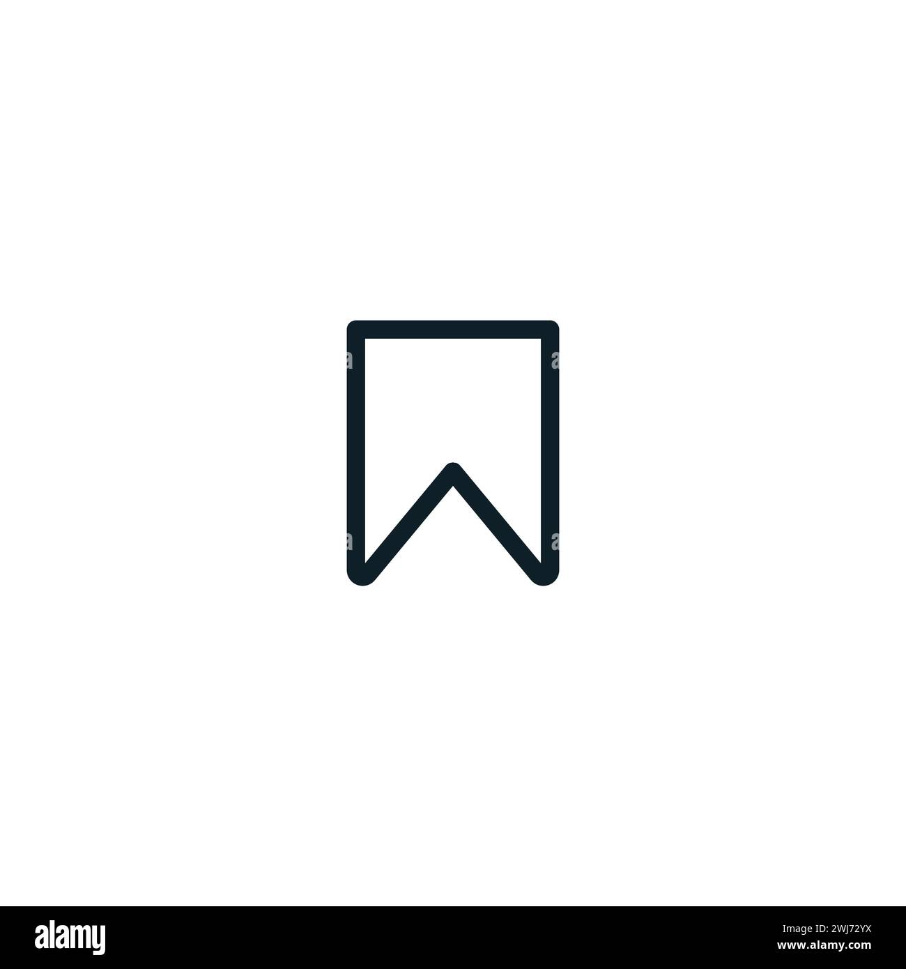 Bookmark line icon simple thin vector. Web app refresh bookmark line icon Stock Vector Image ...