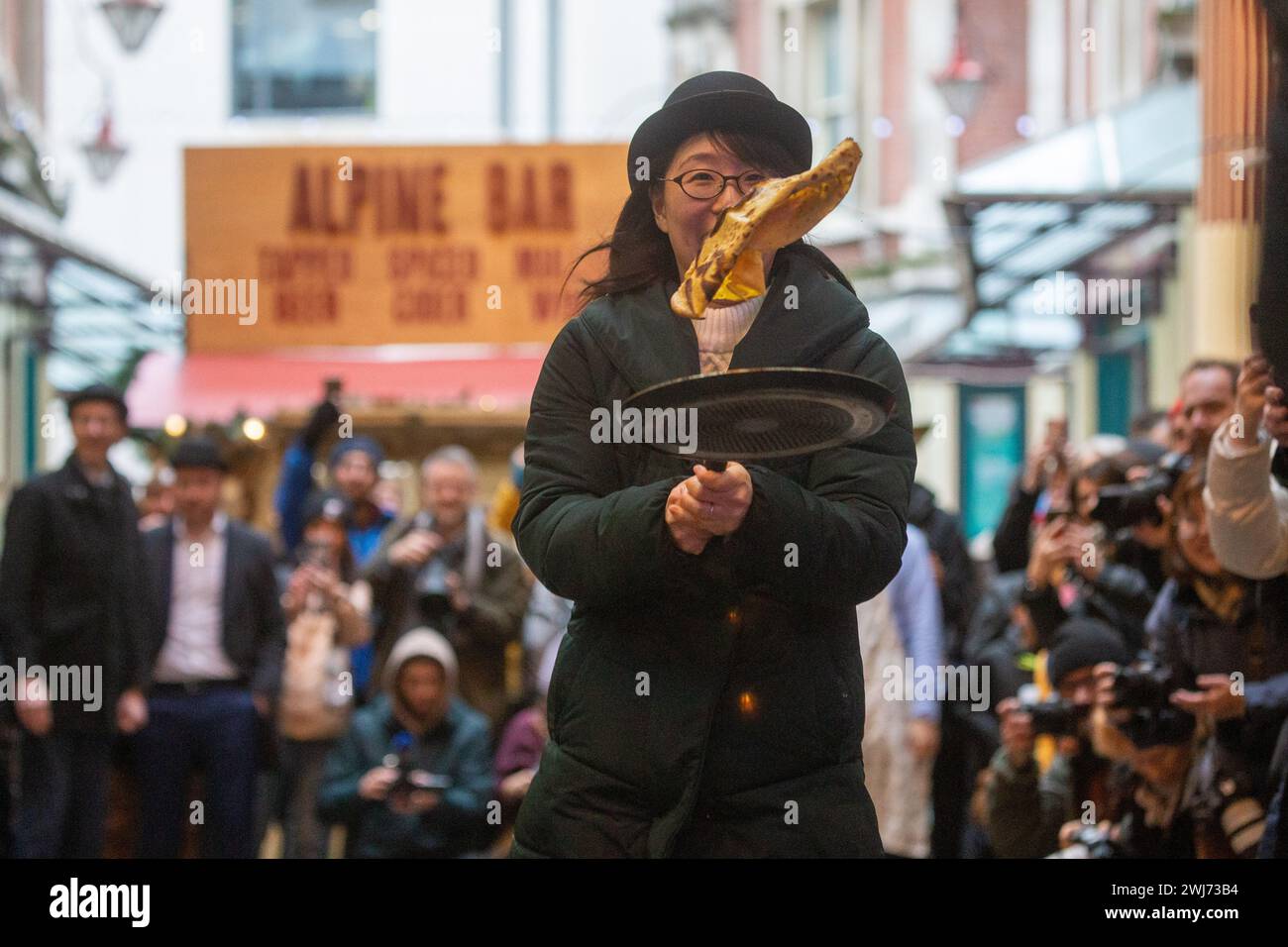 London, England, UK. 13th Feb, 2024. People take part in the annual ...