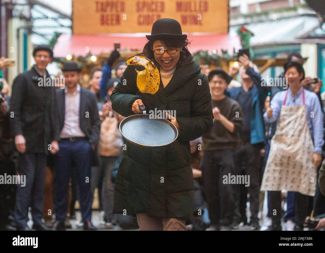 London, England, UK. 13th Feb, 2024. People take part in the annual ...