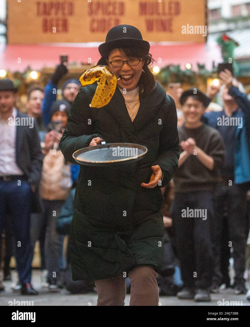 London, England, UK. 13th Feb, 2024. People take part in the annual ...