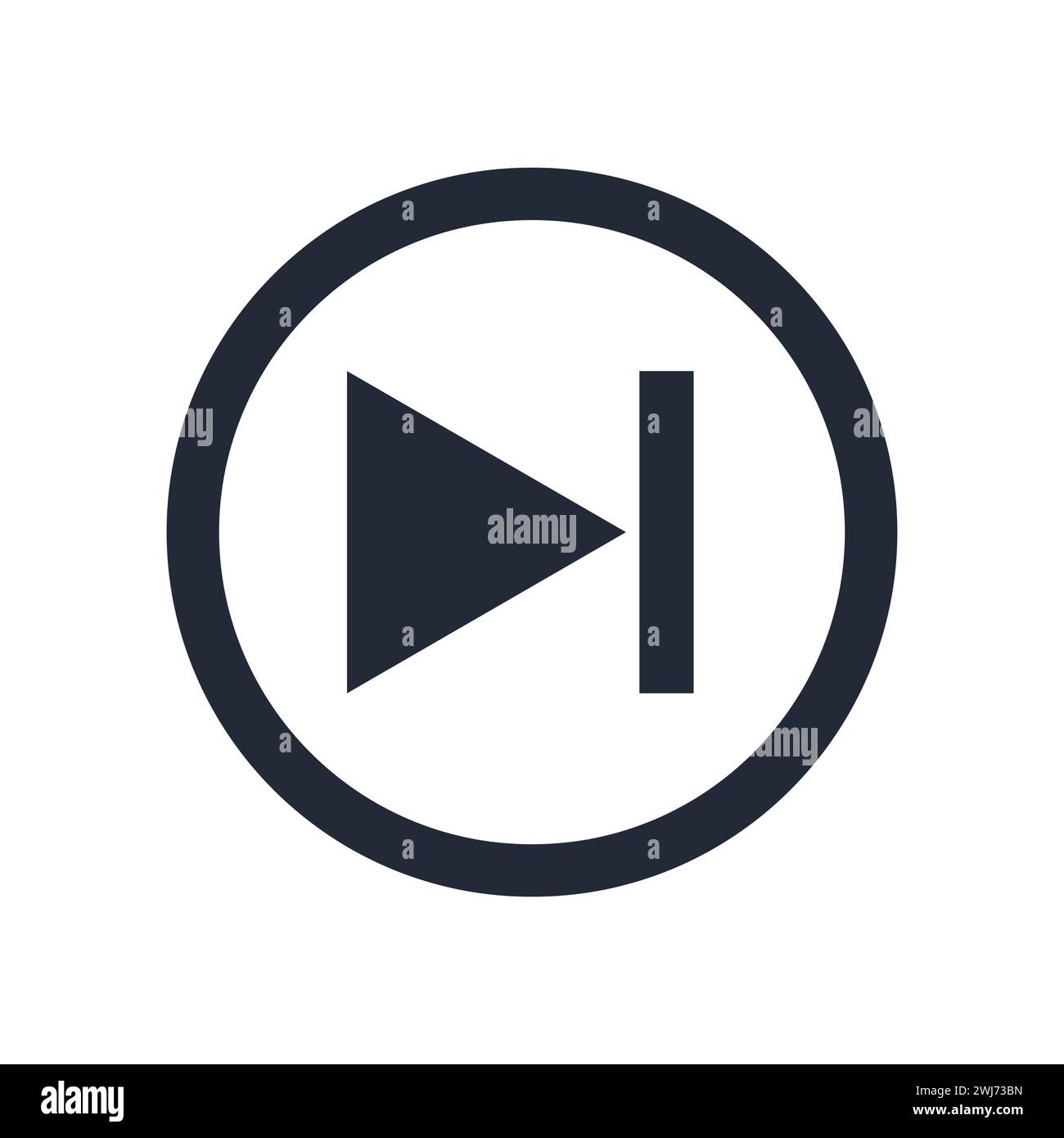 Modern play pause button icon design. Media control and digital interface Stock Vector Image ...