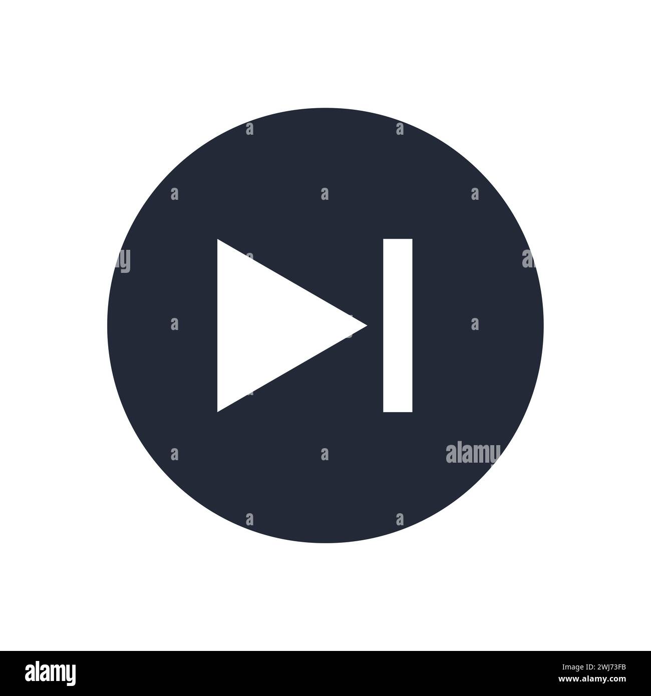 Modern play pause button icon design. Media control and digital ...