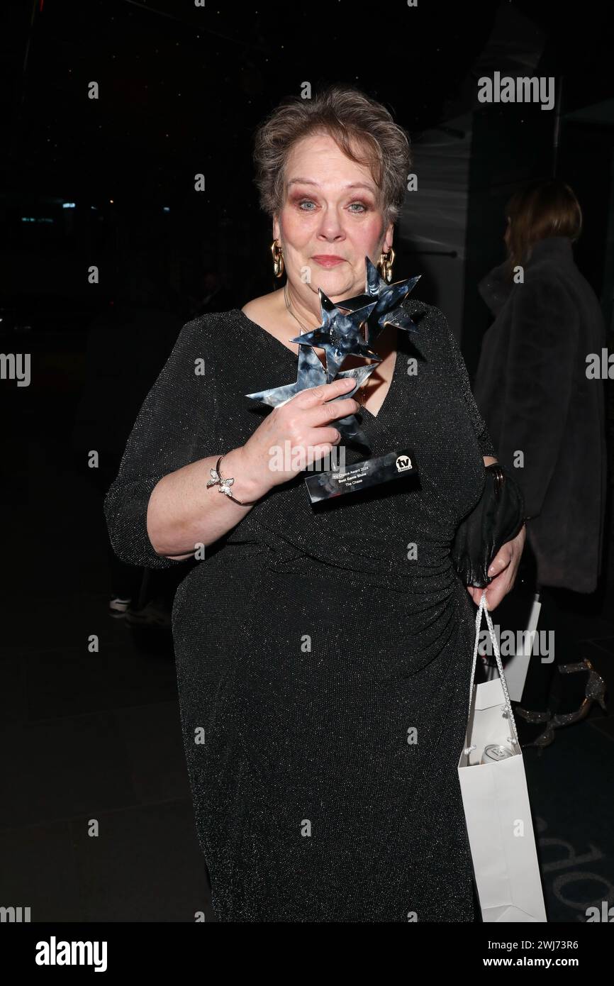 Anne Hegerty attends TV Choice Awards at London Hilton Hotel. NO TV ...