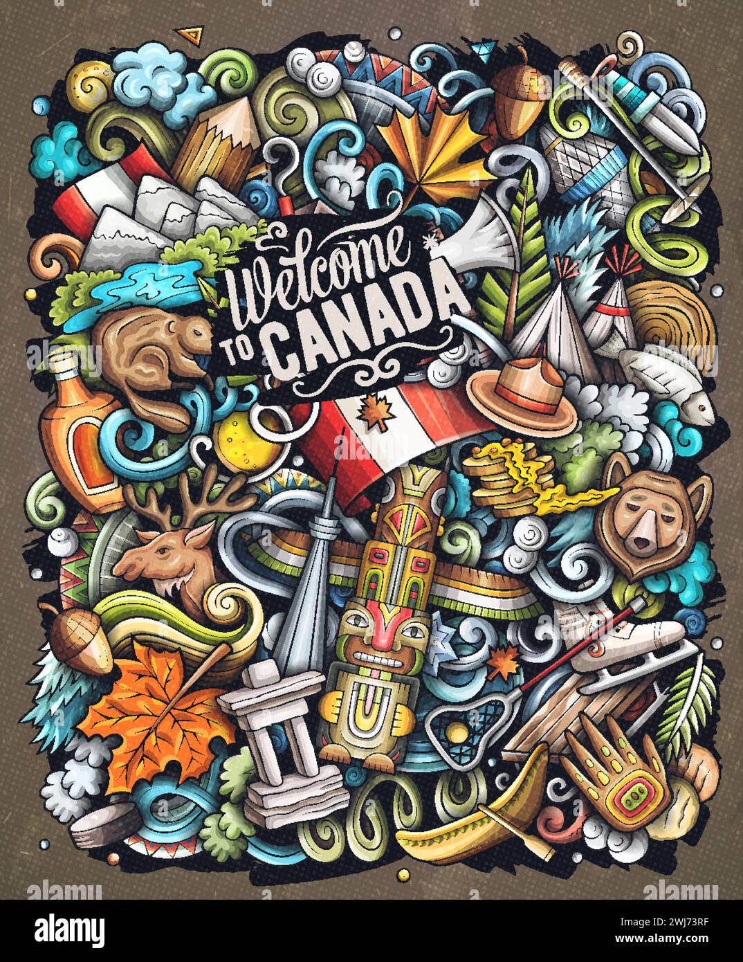 Australia cartoon doodle illustration Stock Vector Image & Art - Alamy