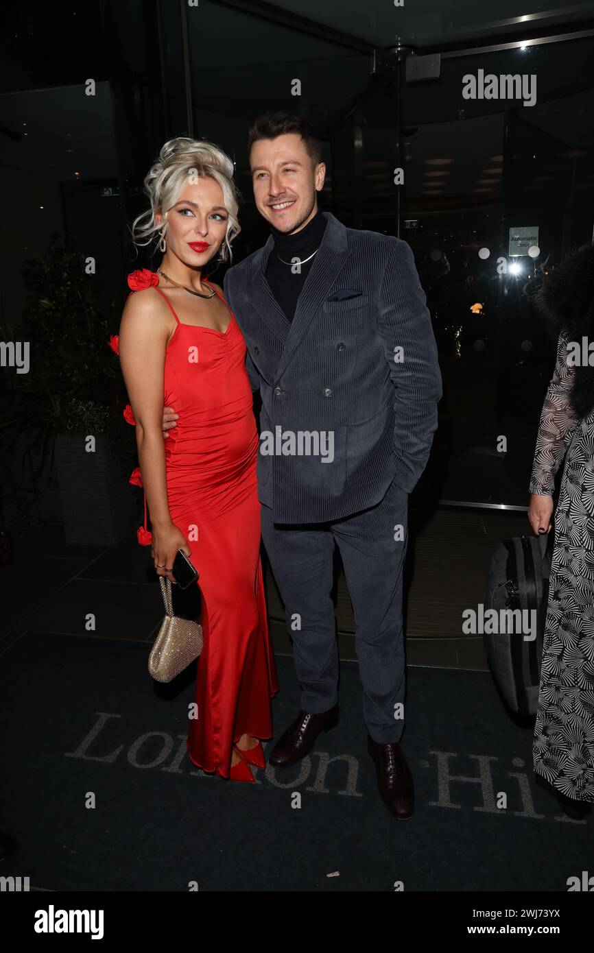 Cait Fitton attends TV Choice Awards at London Hilton Hotel. NO TV ...