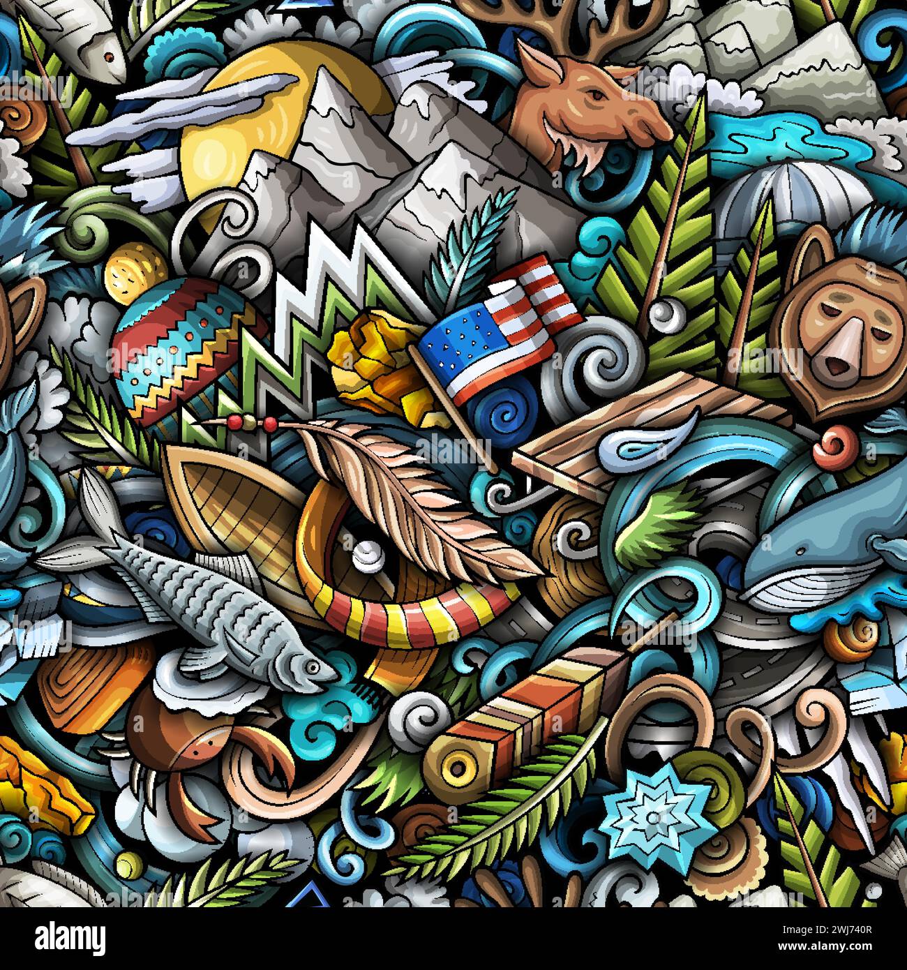 Glacier backdrop Stock Vector Images - Alamy