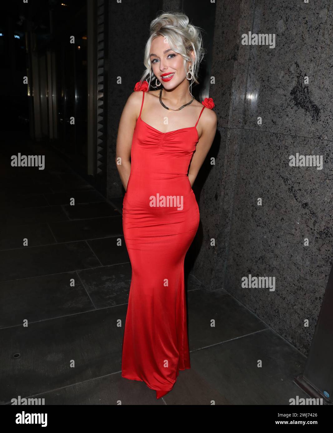 Cait Fitton attends TV Choice Awards at London Hilton Hotel. NO TV ...