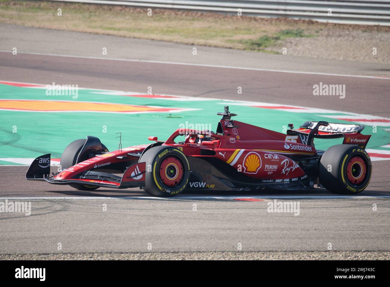 Maranello, Italy. 09th Feb, 2024. #55 Carlos Sainz (SPA)of Ferrari ...