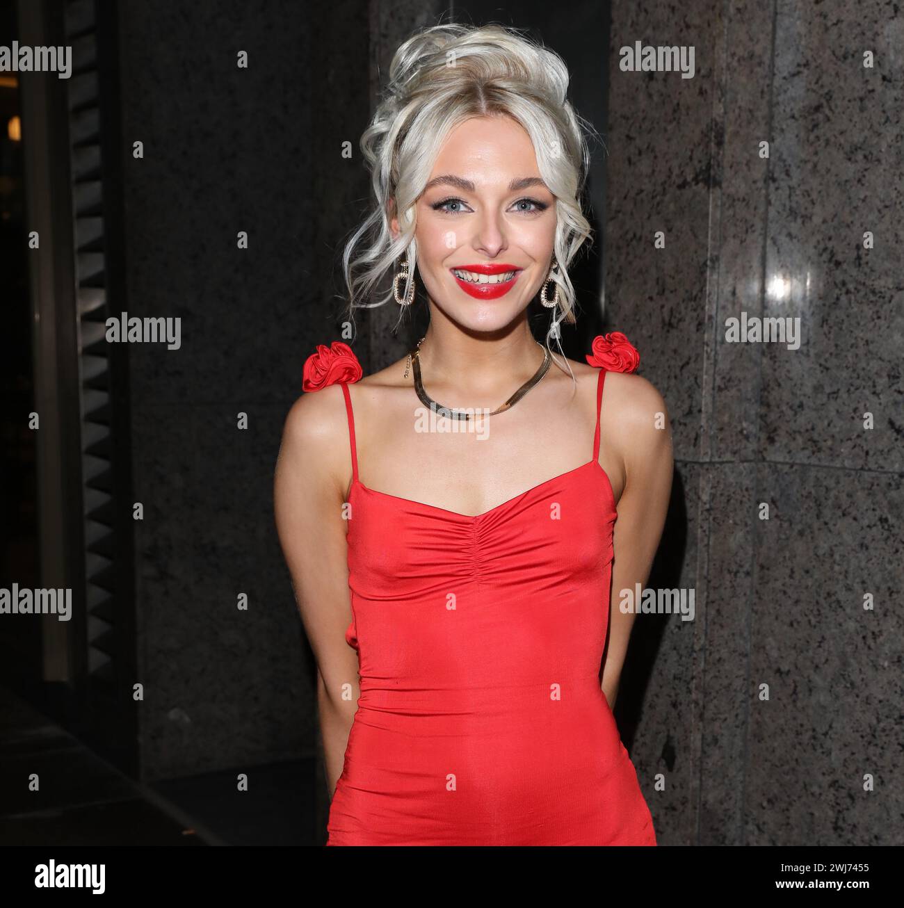 Cait Fitton attends TV Choice Awards at London Hilton Hotel. NO TV ...