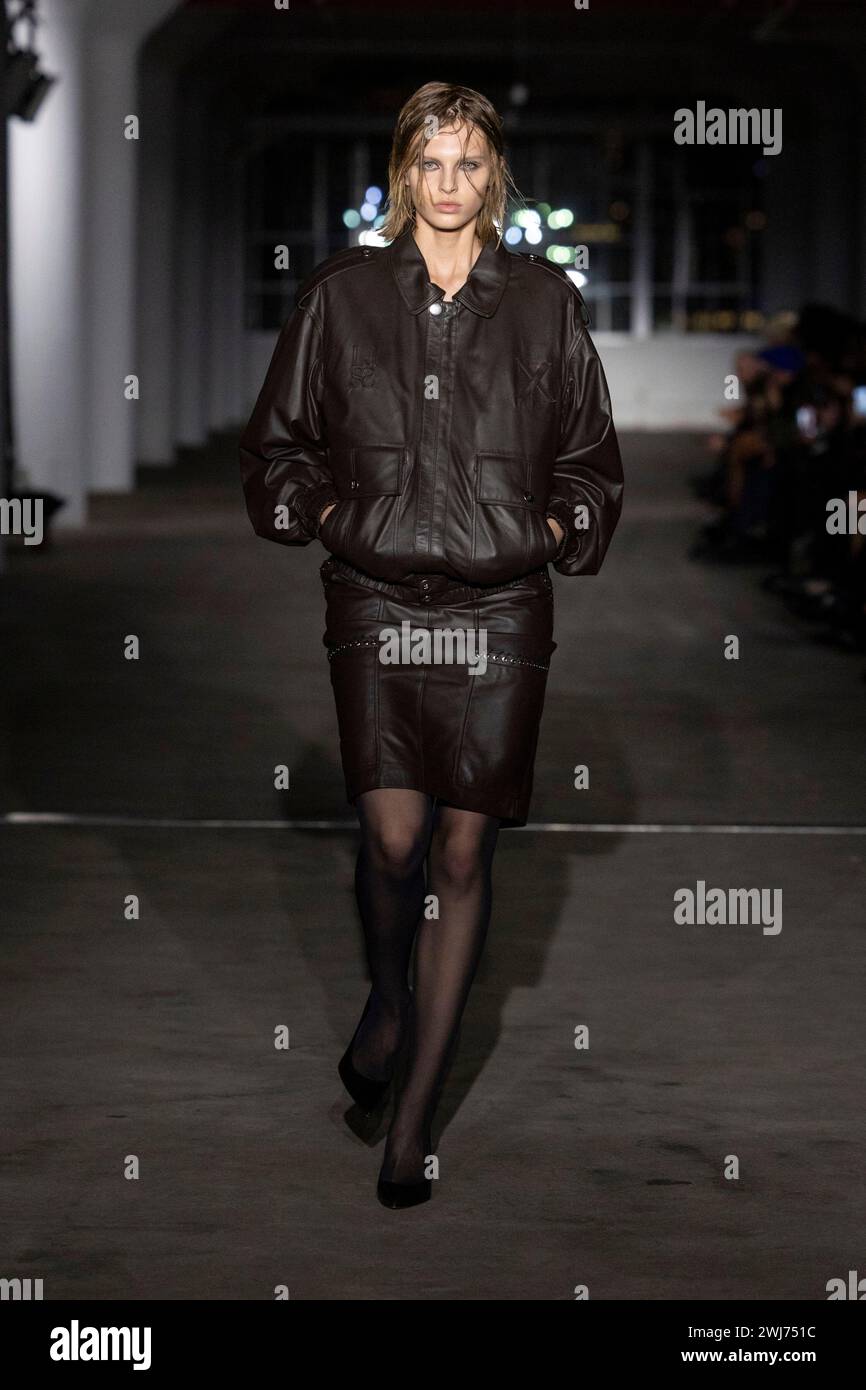 Model Karolina Spakowski walks on the runway at the Ludovic de Saint ...