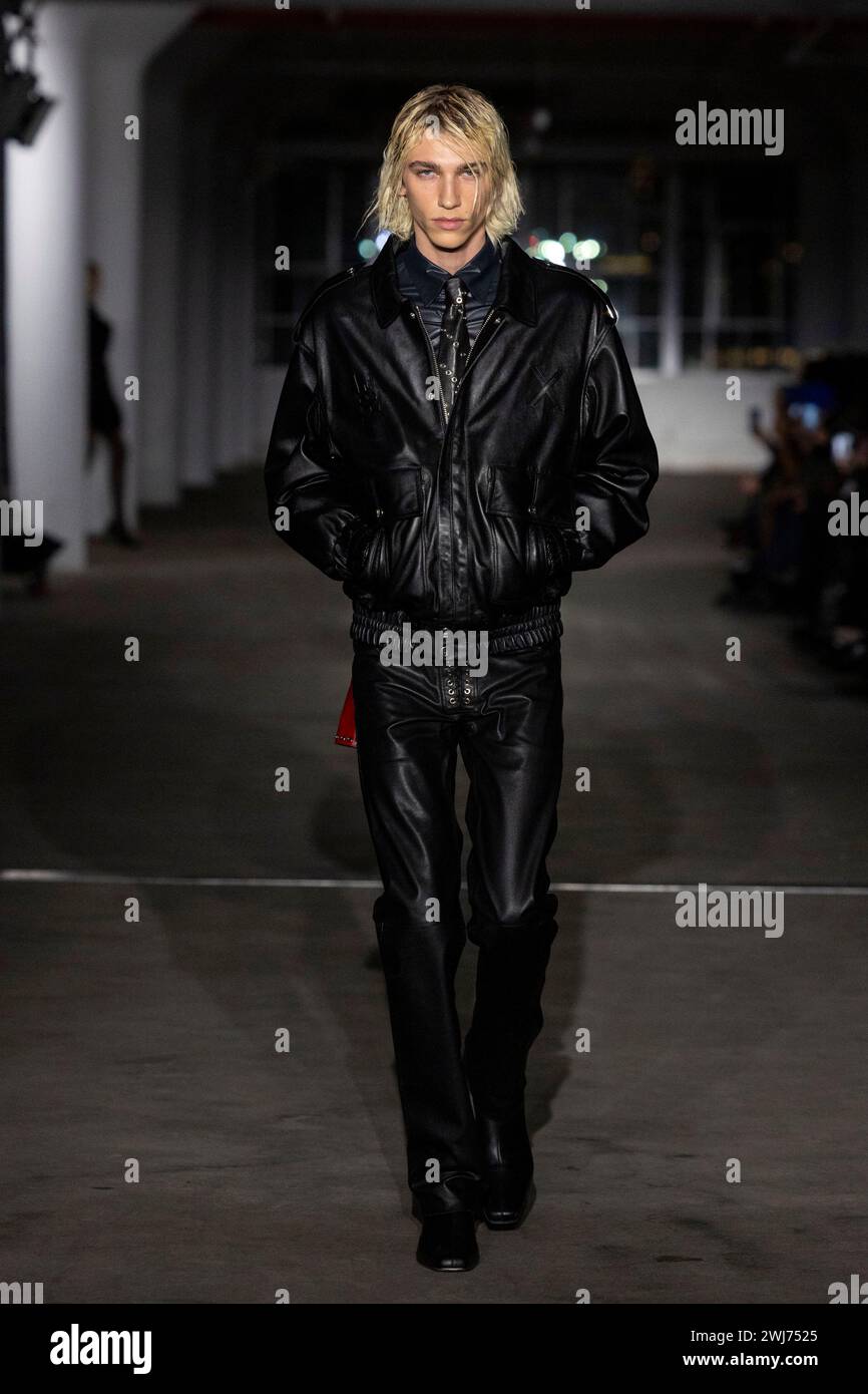 Model Noah Hanes walks on the runway at the Ludovic de Saint Sernin ...