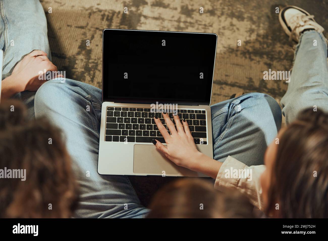 Laptop top view people ticket hi-res stock photography and images - Alamy