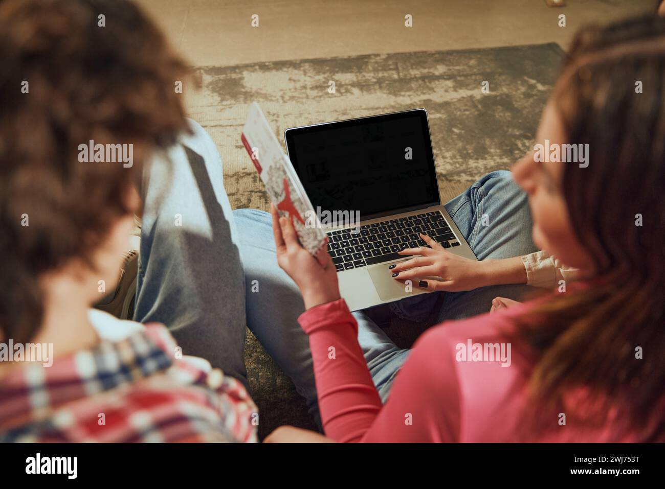 Laptop top view people ticket hi-res stock photography and images - Alamy