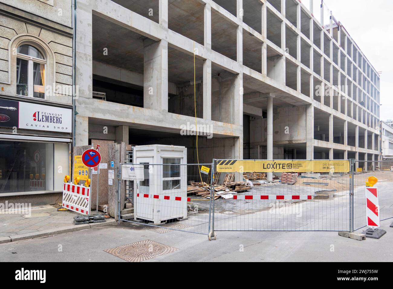 2024-02-13,Berlin, Baustelle des P1 in der Passauer Straße.Ein Projekt ...