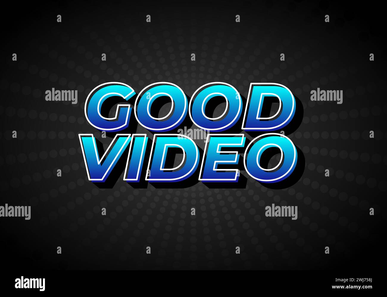 Good video. Text effect design in eye catching color with 3D look ...