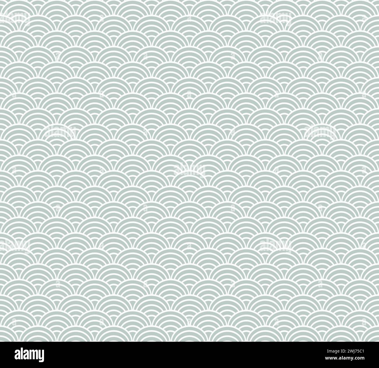 Japanese wave seamless vector pattern. Block print fabric wallpaper ...