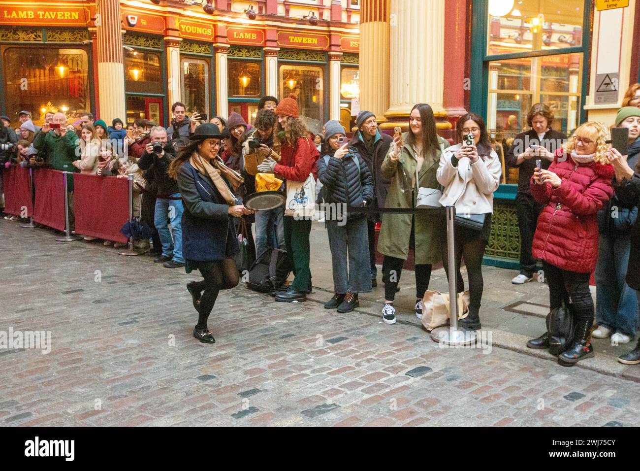 London, England, UK. 13th Feb, 2024. People take part in the annual ...