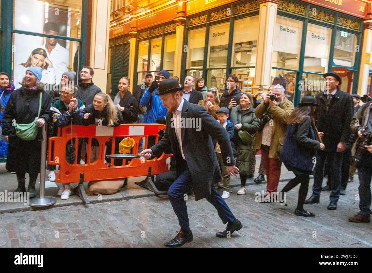 London, England, UK. 13th Feb, 2024. People take part in the annual ...