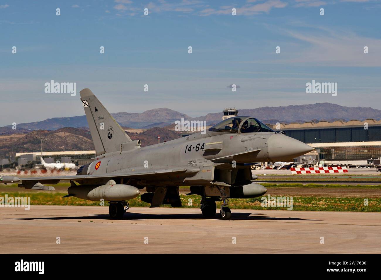 Detail of the first activation of the 'Eagle Eye' of 2024 at Malaga Air ...