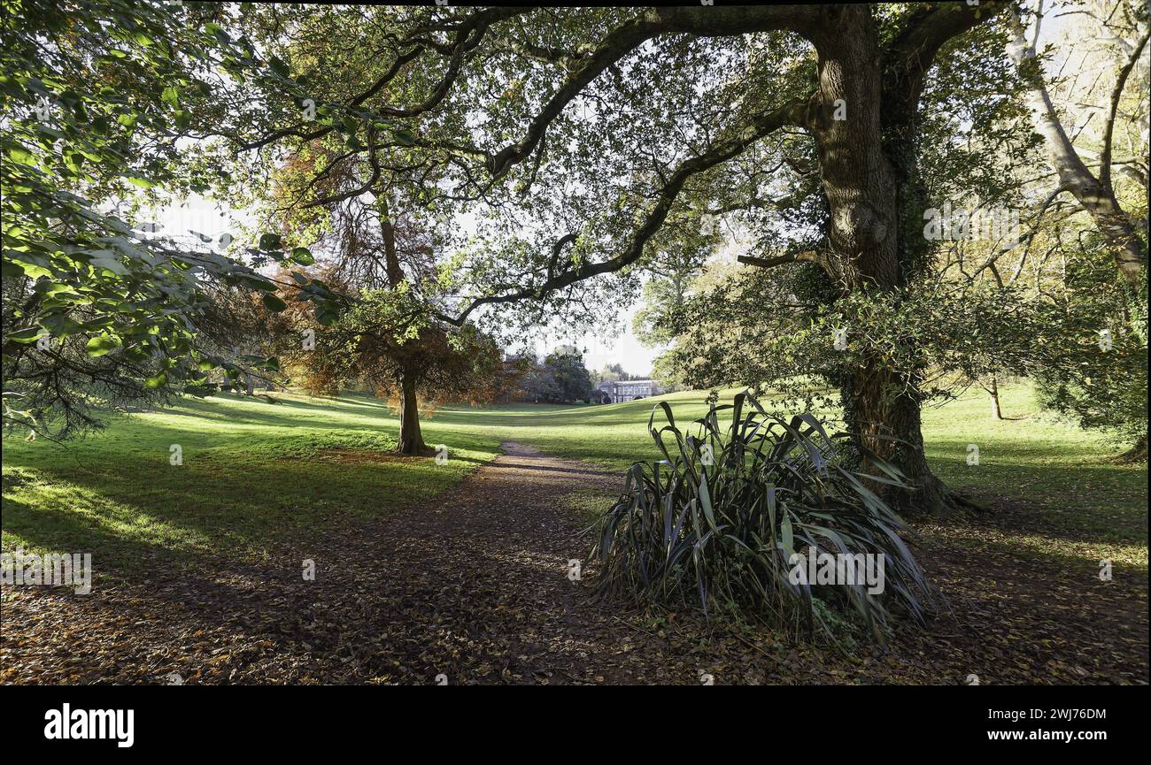 Cockington English Country Park Estate in Devon near Torquay showing ...