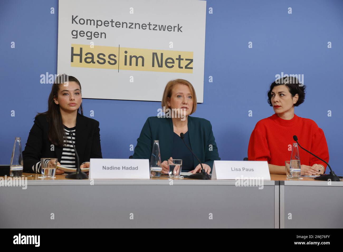 Nadine Hadad, Reporterin, Lisa Paus, Bundesministerin für Familie ...